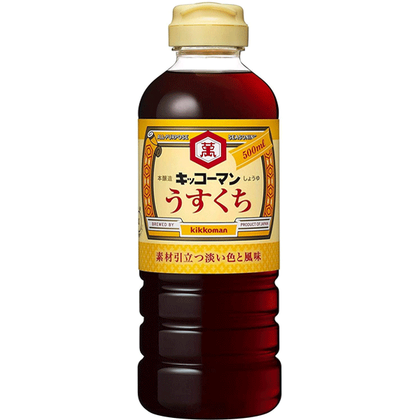 Soy Sauce Kikkoman Usukuchi (Red) 500ml - mondodelmare.com