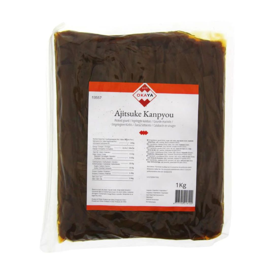 Ajitsuke Kanpyo Pickled Pumpkin Okaya 1kg - mondodelmare.com